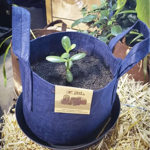Root Pouch navy avec poignées - Boutique du jardin